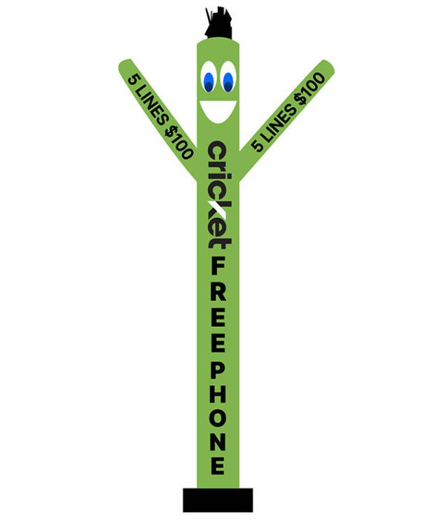 20 ft Cricket Free Phone Air Dancer