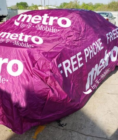 Boost Mobile Car Cover For Advertising - Buy Orange Color Car Covers