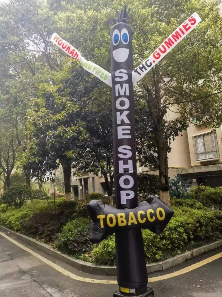 20Ft Smoke Shop Hookah Hand Air Inflatable Tubeman Dancer