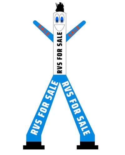 20 Ft 2 Leg Rvs For Sale Inflatable Air Dancer Yellow And Blue