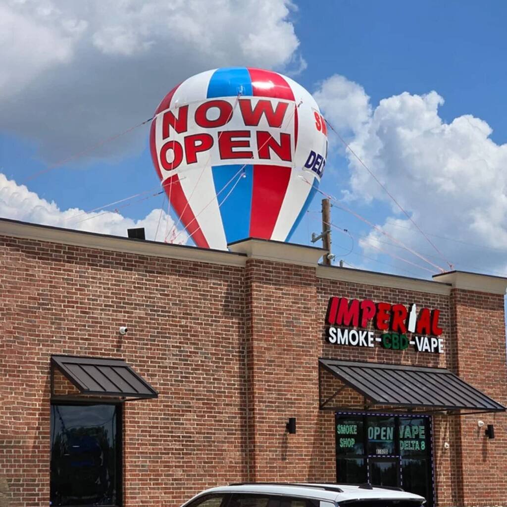 22ft Tall Free CBD Now Open Giant Roof Top Inflatable balloon | BUY OR RENT