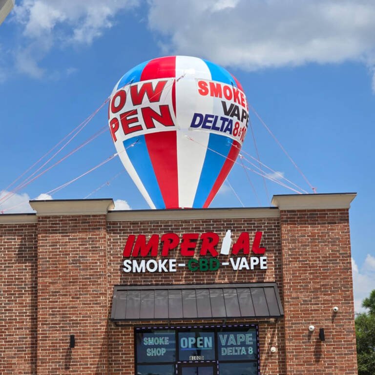 22ft Tall Free CBD Now Open Giant Roof Top Inflatable balloon | BUY OR RENT