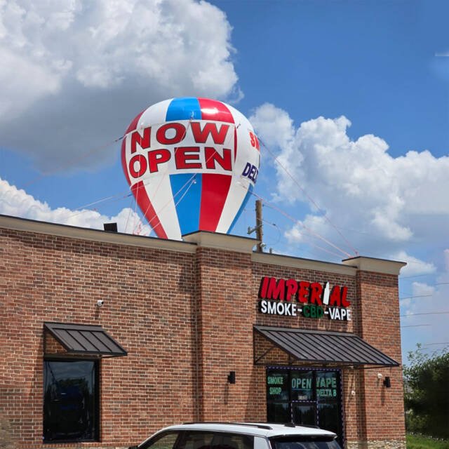 22ft Tall Free CBD Now Open Giant Roof Top Inflatable balloon | BUY OR RENT