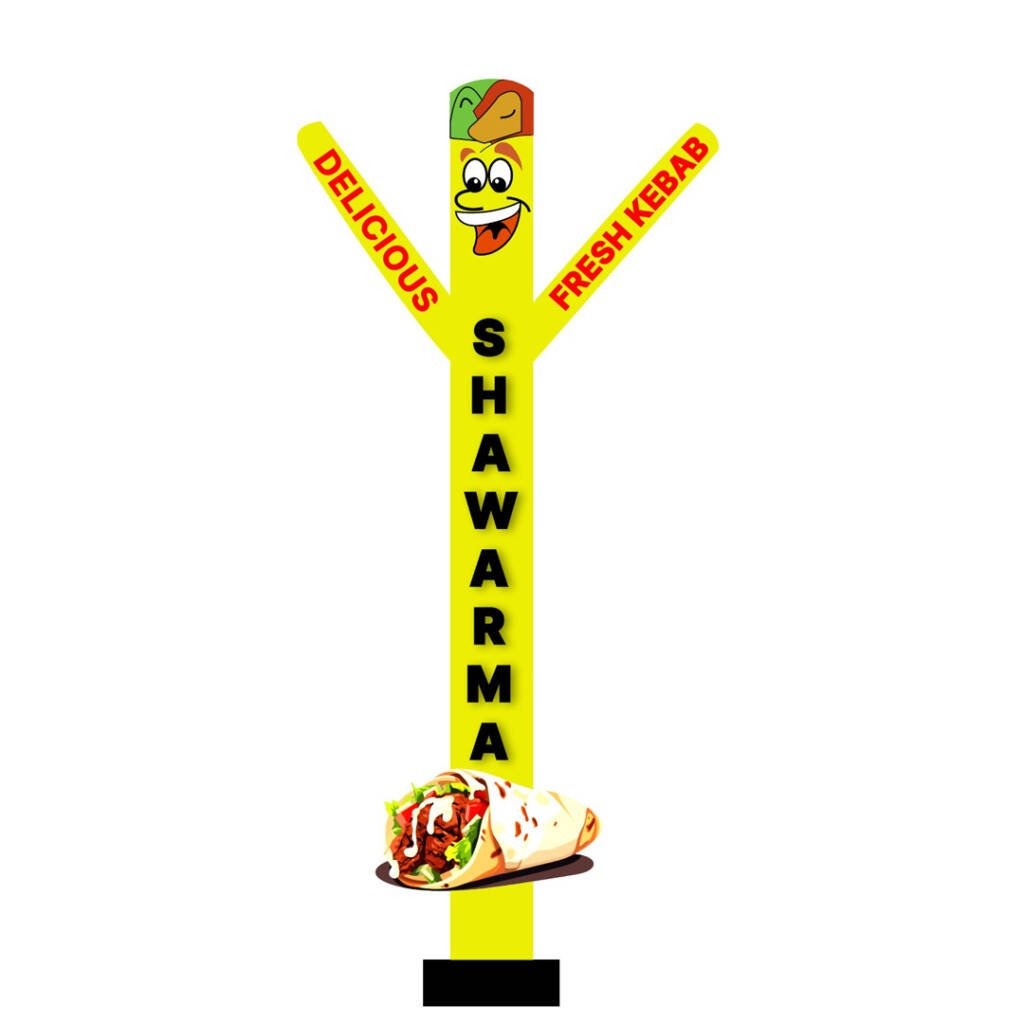 18ft Shawarma Air Inflatable Tube Man Dancer With Shawarma Sign