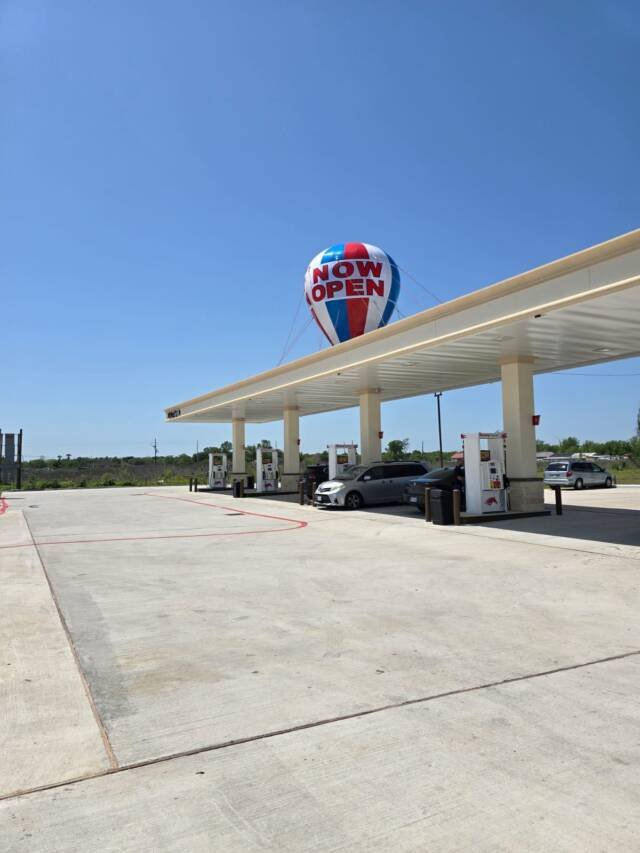 22ft Tall Now Open Advertising Roof Top Balloon | BUY OR RENT